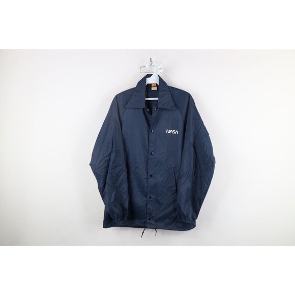 Vintage | Jackets & Coats | Vintage 7s Mens Small Spell Out Nasa Space ...